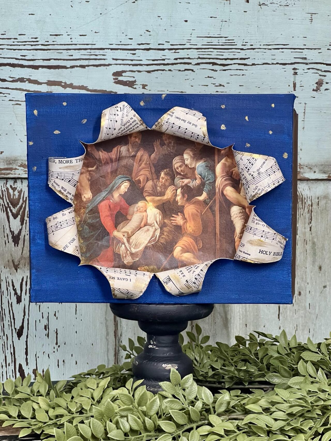 How To Make A Busted Canvas That Lights Up - The Shabby Tree