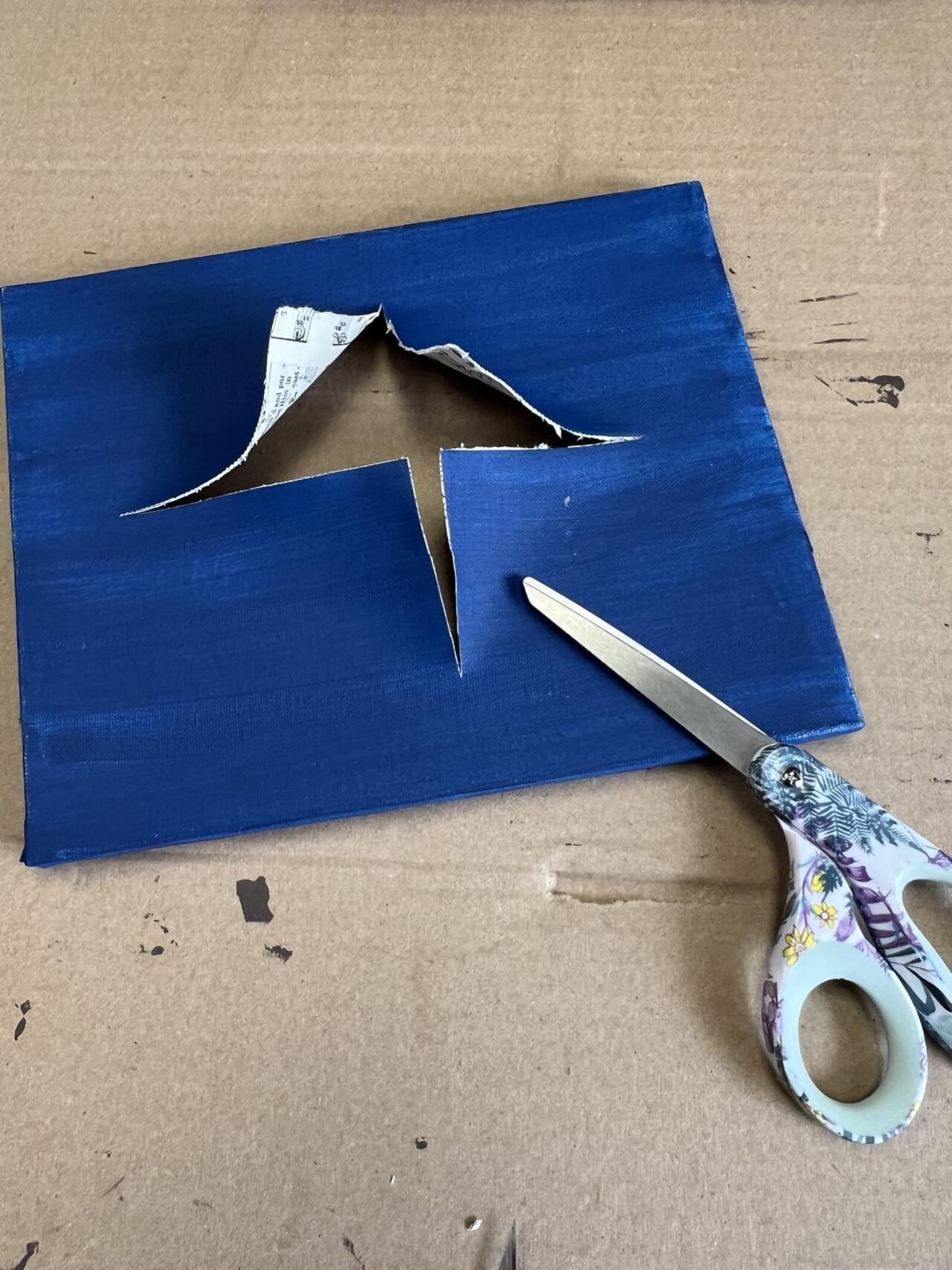 How To Make A Busted Canvas That Lights Up - The Shabby Tree