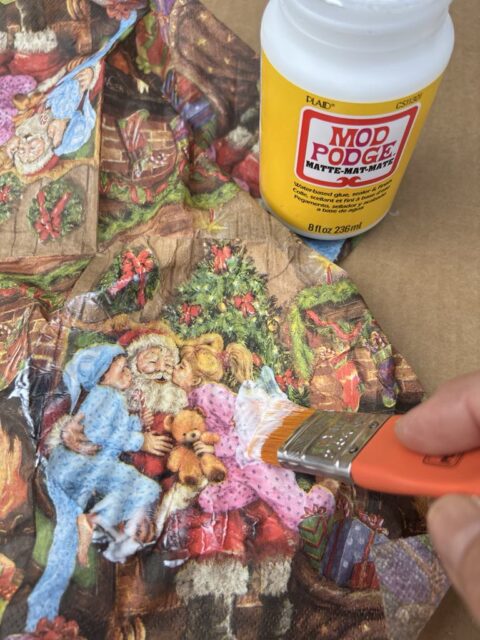 Mod Podge Craft Using Sea Shells - The Shabby Tree