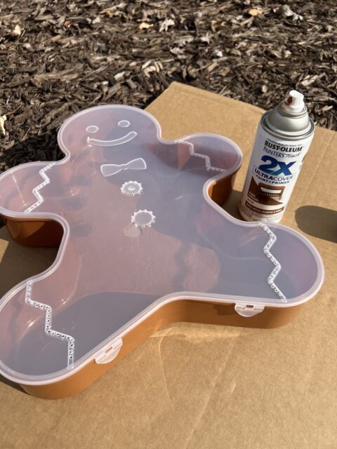 DIY Gingerbread Man Craft Using a Walmart Container: Festive Holiday ...