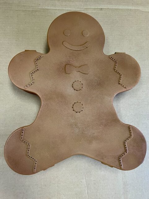 DIY Gingerbread Man Craft Using a Walmart Container: Festive Holiday ...