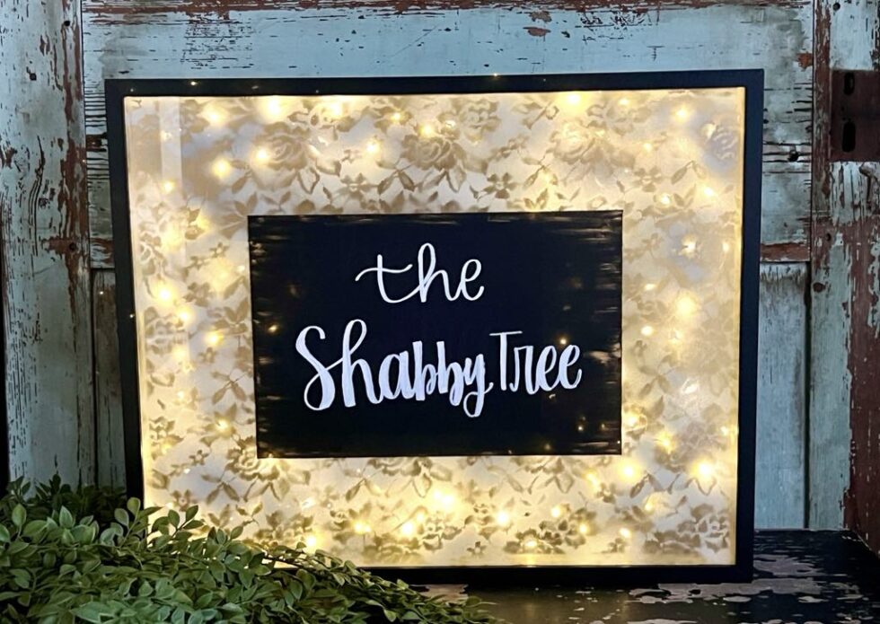 How To Make A Light Up Message Board - The Shabby Tree