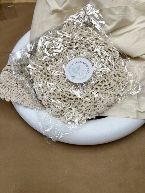 DIY Wreath Using Doilies - The Shabby Tree
