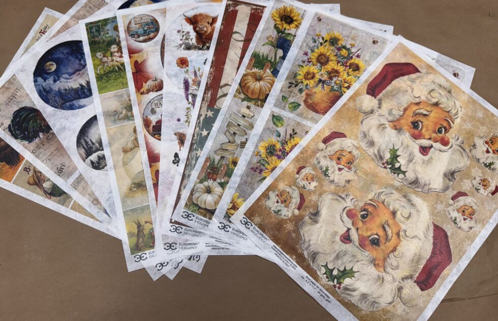 A Collection Of Our Rice Paper Crafts - The Shabby Tree