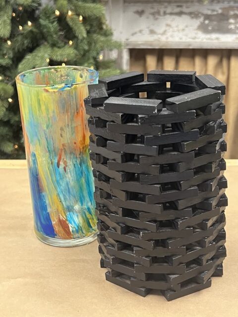 Dollar Tree DIY Wooden Block Lantern - The Shabby Tree