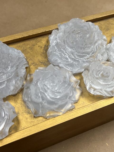 DIY Light Up Resin Flowers Using Resin And A Shadow Box - The Shabby Tree