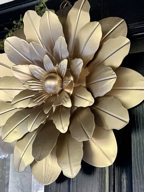 Dollar Tree Plus Metal Flower Makeover - The Shabby Tree