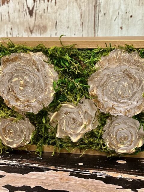 DIY Light Up Resin Flowers Using Resin And A Shadow Box - The Shabby Tree