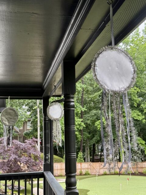 Diy Wind Chime Using Dollar Tree Cookie Tins The Shabby Tree