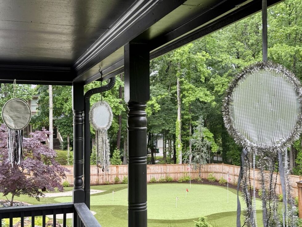 DIY Wind Chime Using Dollar Tree Cookie Tins - The Shabby Tree
