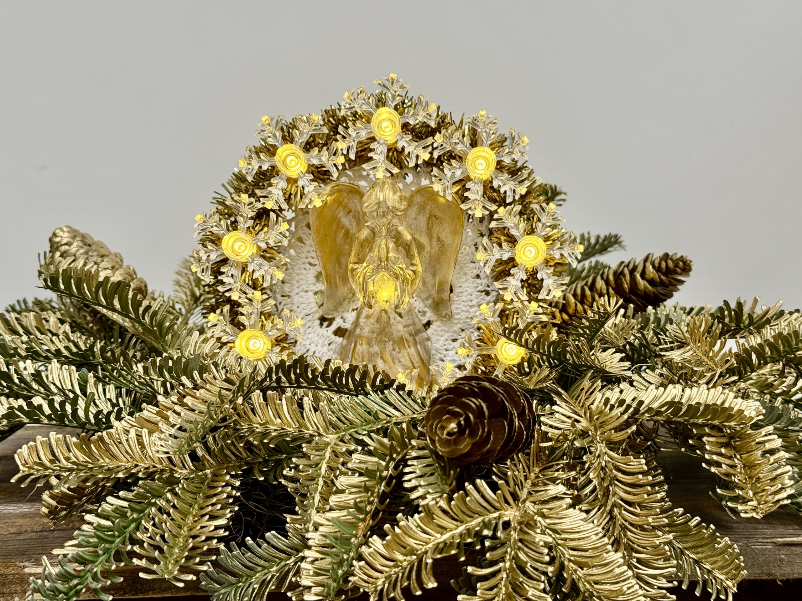 DIY Dollar General Tree Topper Makeover - The Shabby Tree