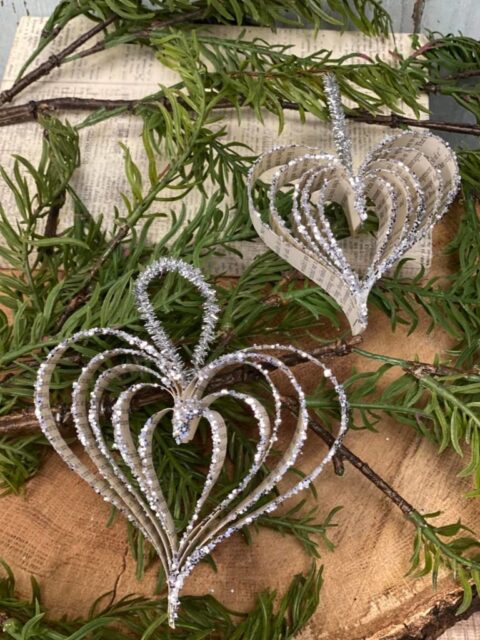 Handmade Valentine Tree Decorations - The Shabby Tree