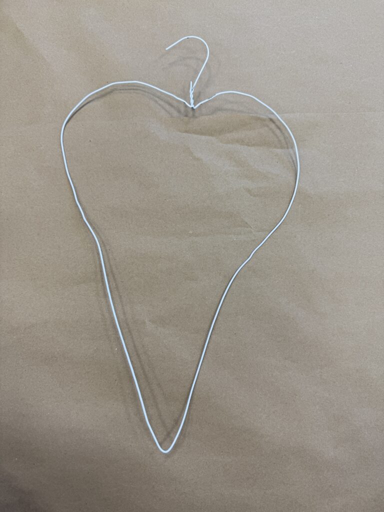 A DIY Light Up Heart Using A Wire Hanger - The Shabby Tree